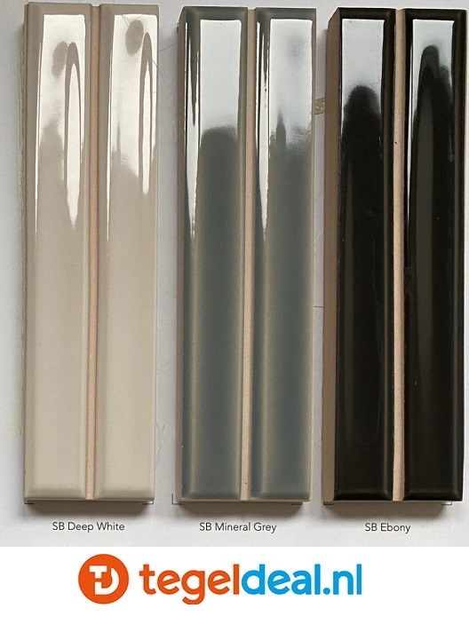 WOW Design, Sweet Bars DEEP WHITE, 12,5x25 cm glans, wandtegels: is er iets beters dan omringd ...